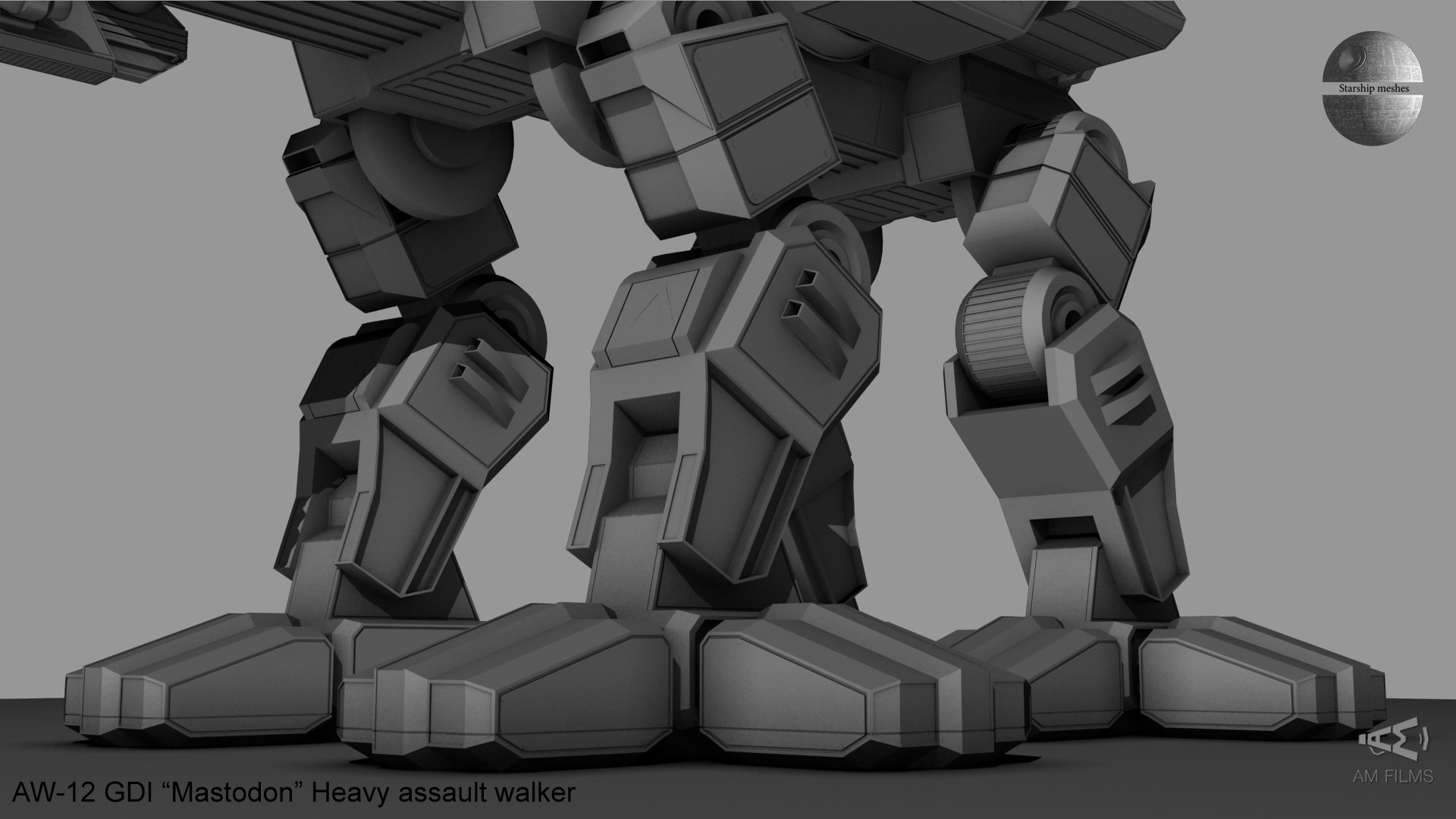 Aw-12 Mastodon Gdi Walker 3D Model - TurboSquid 1207912