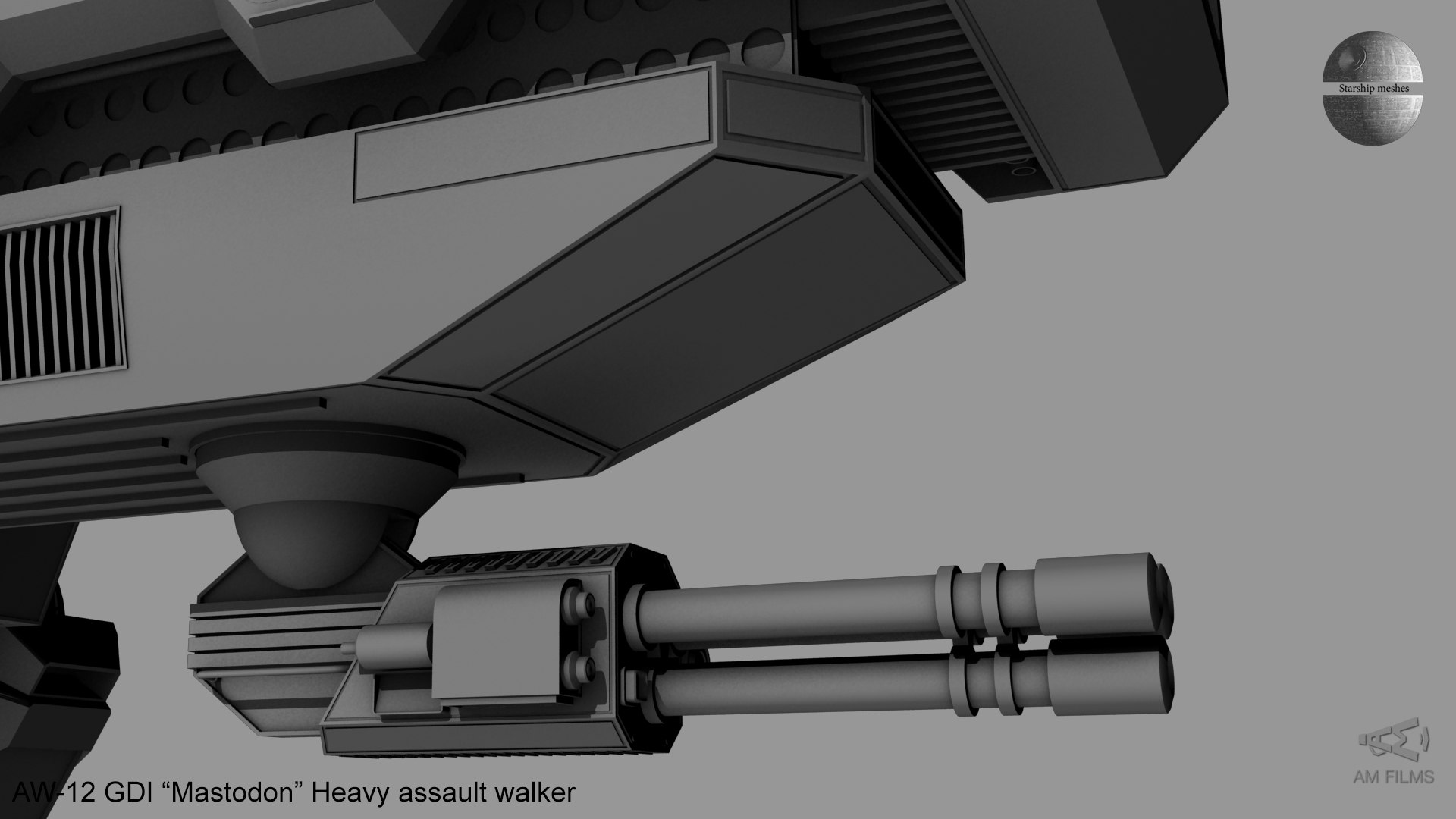 Aw-12 Mastodon Gdi Walker 3D Model - TurboSquid 1207912