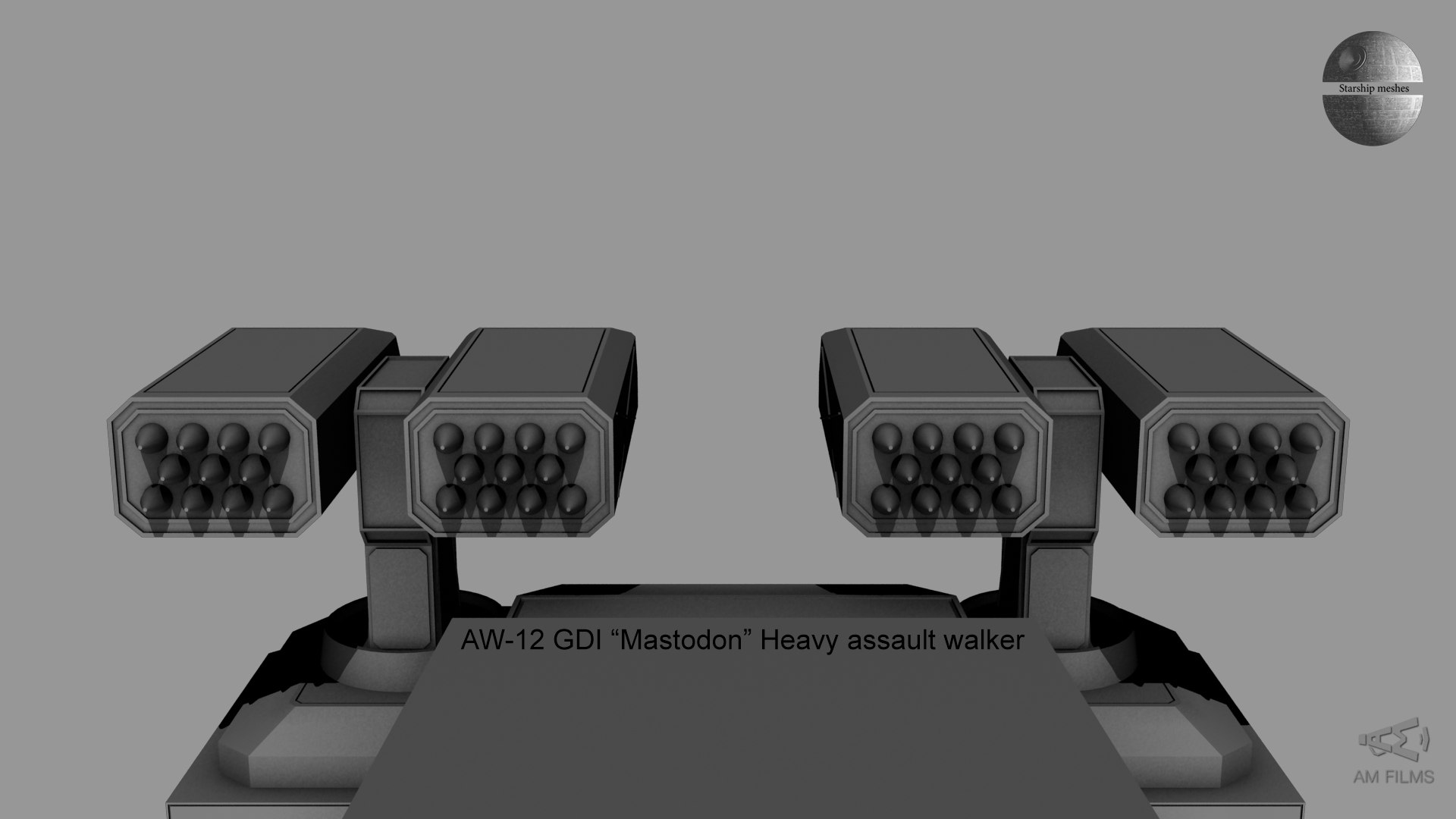 Aw-12 Mastodon Gdi Walker 3D Model - TurboSquid 1207912