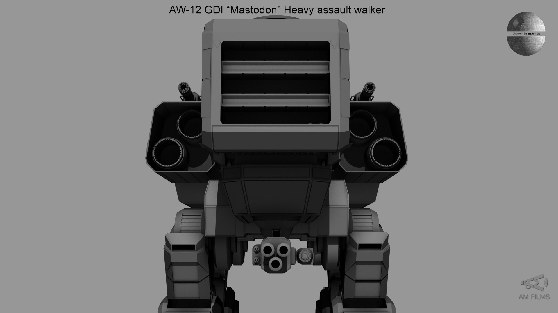 Aw-12 Mastodon Gdi Walker 3D Model - TurboSquid 1207912