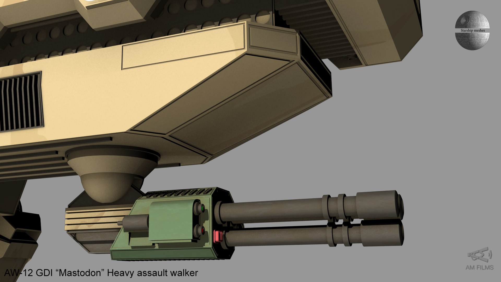 Aw-12 Mastodon Gdi Walker 3D Model - TurboSquid 1207912