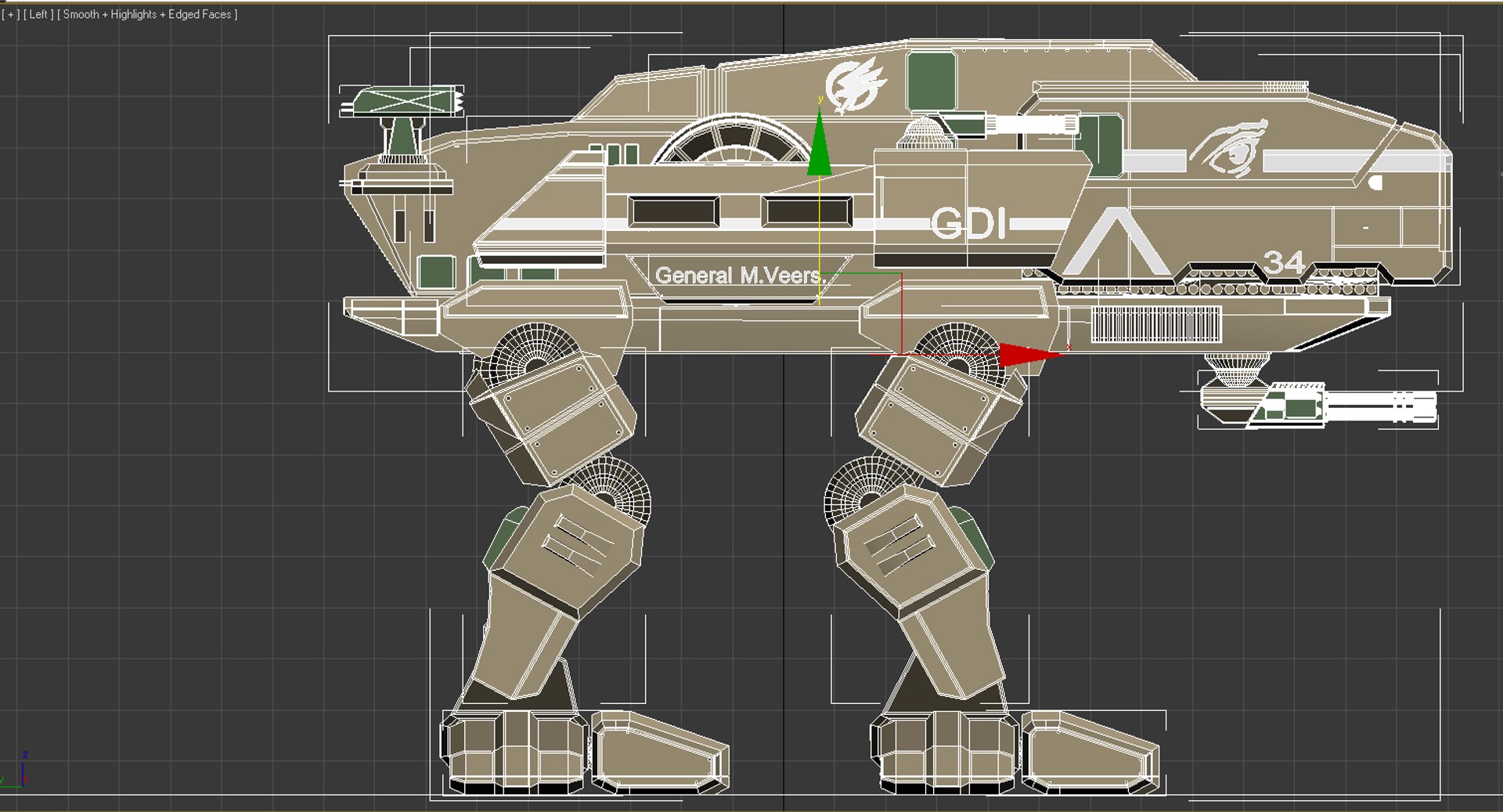 Aw-12 Mastodon Gdi Walker 3D Model - TurboSquid 1207912