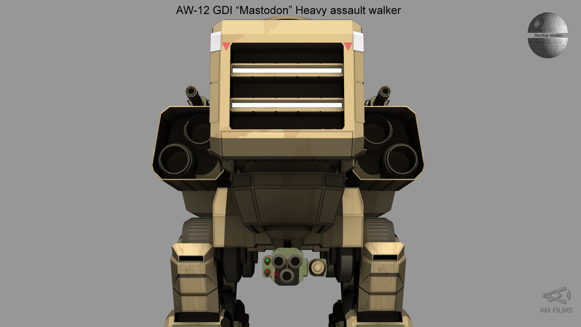 Aw-12 Mastodon Gdi Walker 3D Model - TurboSquid 1207912