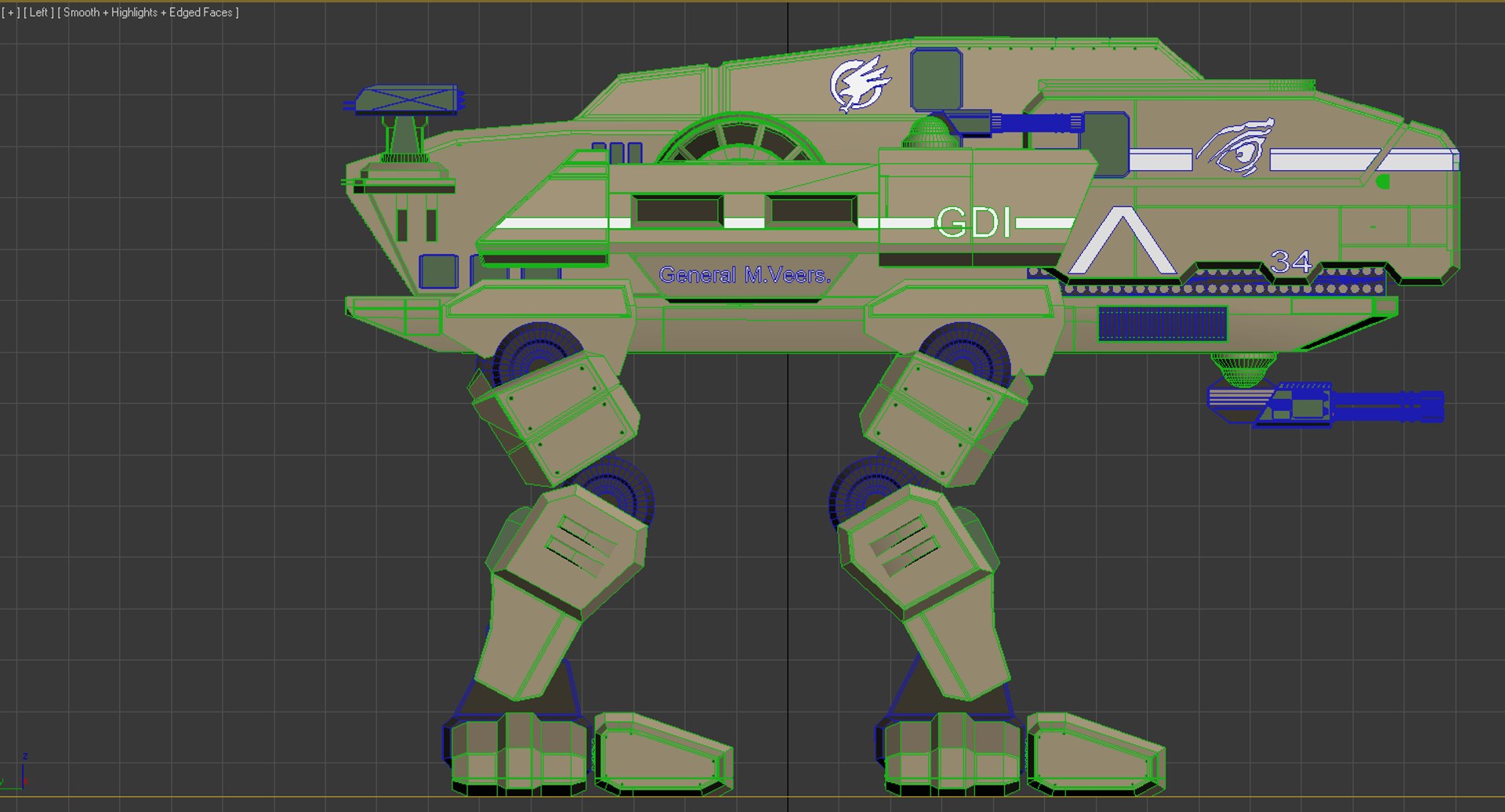 Aw-12 Mastodon Gdi Walker 3D Model - TurboSquid 1207912