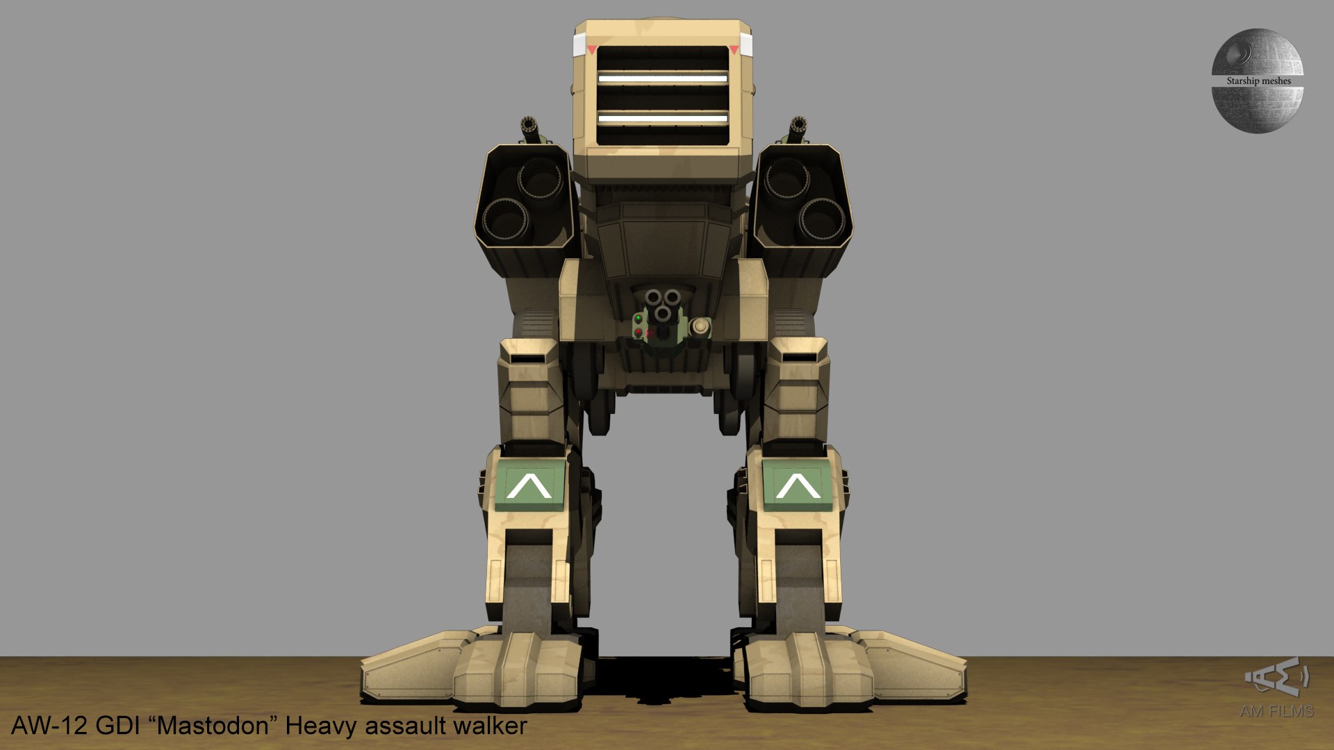 Aw-12 Mastodon Gdi Walker 3D Model - TurboSquid 1207912
