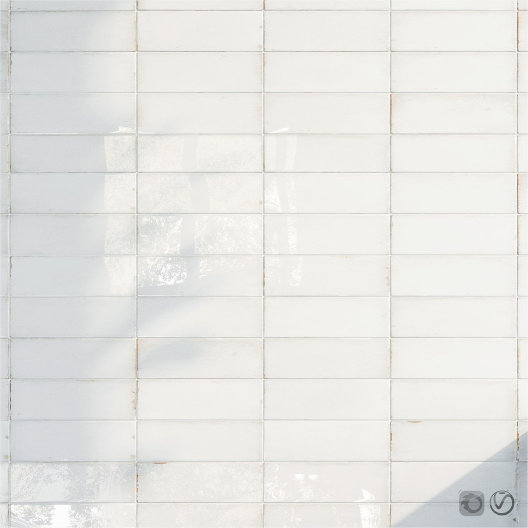 Ceramic Tile Set 08 - White Ceramic 3D Model - TurboSquid 2398559