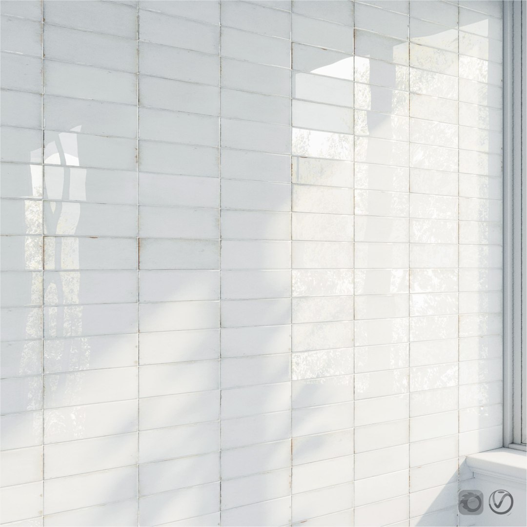 Ceramic Tile Set 08 - White Ceramic 3D Model - TurboSquid 2398559