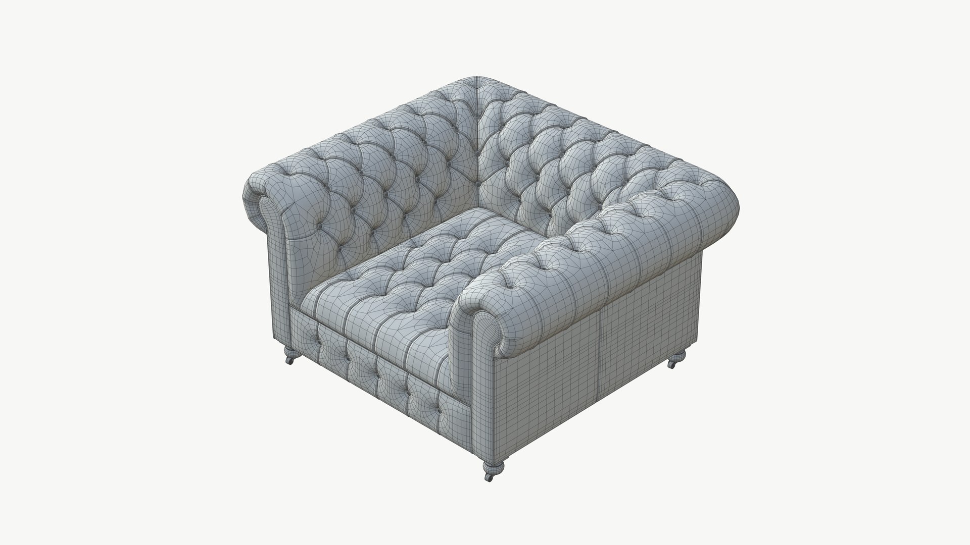 Chesterfield Sofa Crocodile Realistic Leather 3D Model - TurboSquid 2068682