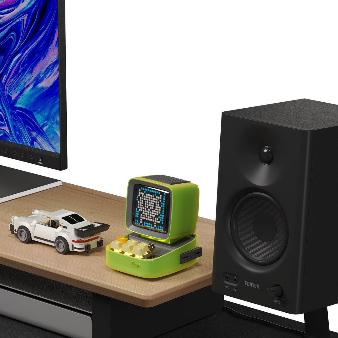 3D Workplace Mini Set 001 - TurboSquid 2117142