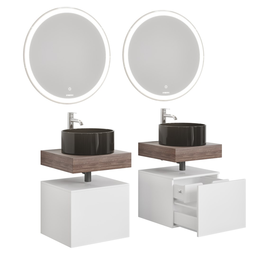 Stworki Olborg 50-60-80 And Malme Mirror 3D Model - TurboSquid 2189588