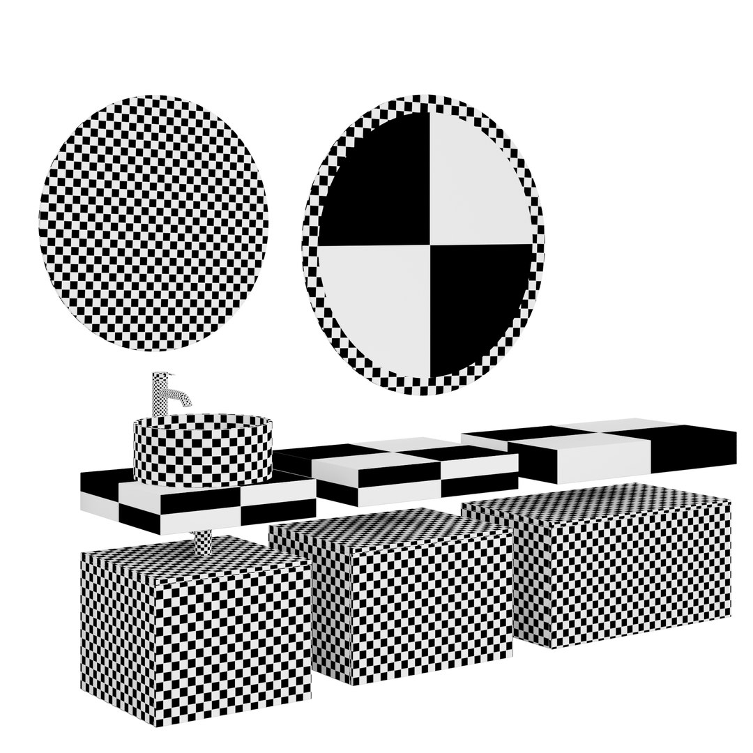 Stworki Olborg 50-60-80 And Malme Mirror 3D Model - TurboSquid 2189588