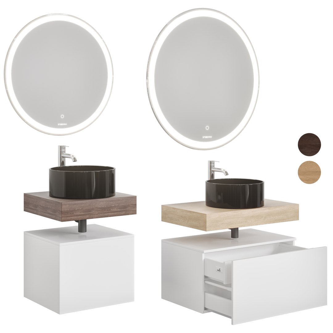 Stworki Olborg 50-60-80 And Malme Mirror 3D Model - TurboSquid 2189588