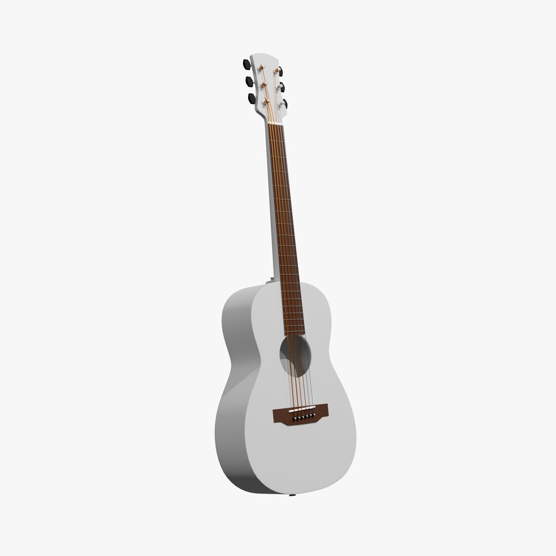 Acoustic Guitar 3D Model - TurboSquid 2014916