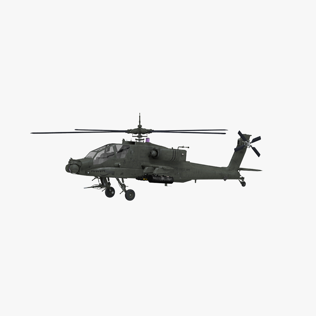 보잉 AH-64 Apache Rigged 3D 모델 - TurboSquid 889224