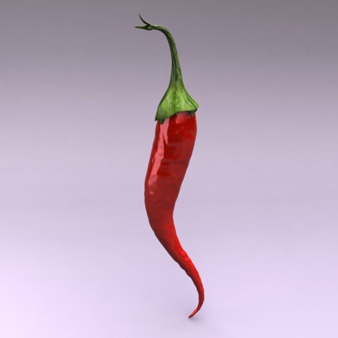 3d Chili Pepper
