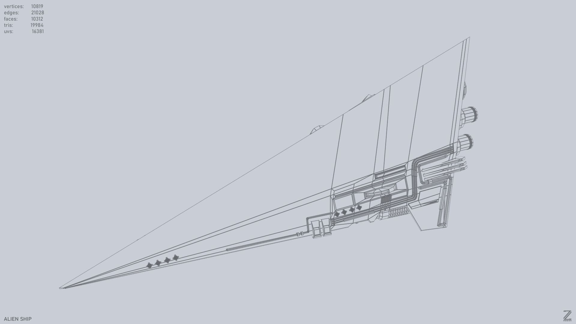 3D Model Alien Ship Collection - TurboSquid 2382222