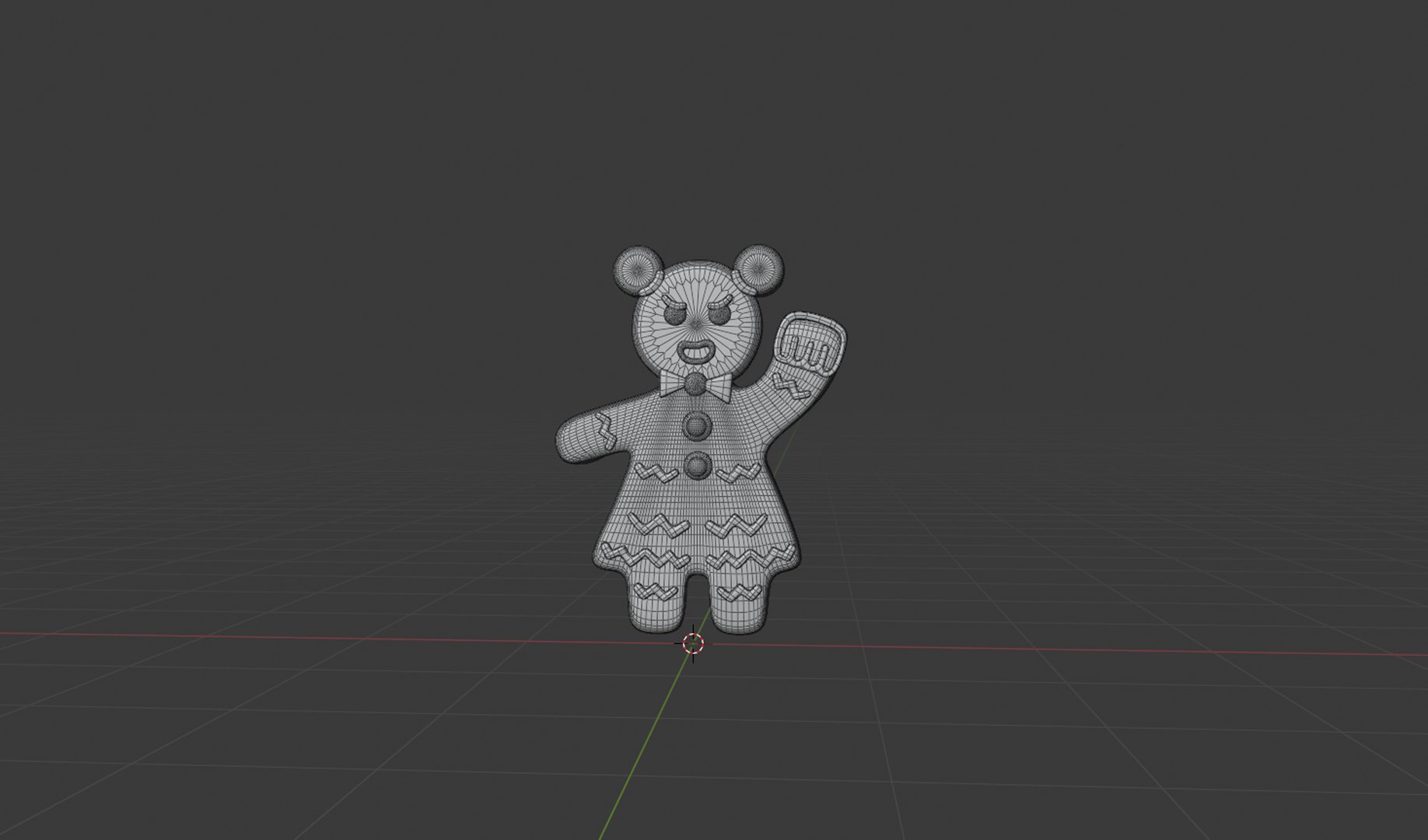 Angry Gingerbread Woman 3D Model - TurboSquid 1971129
