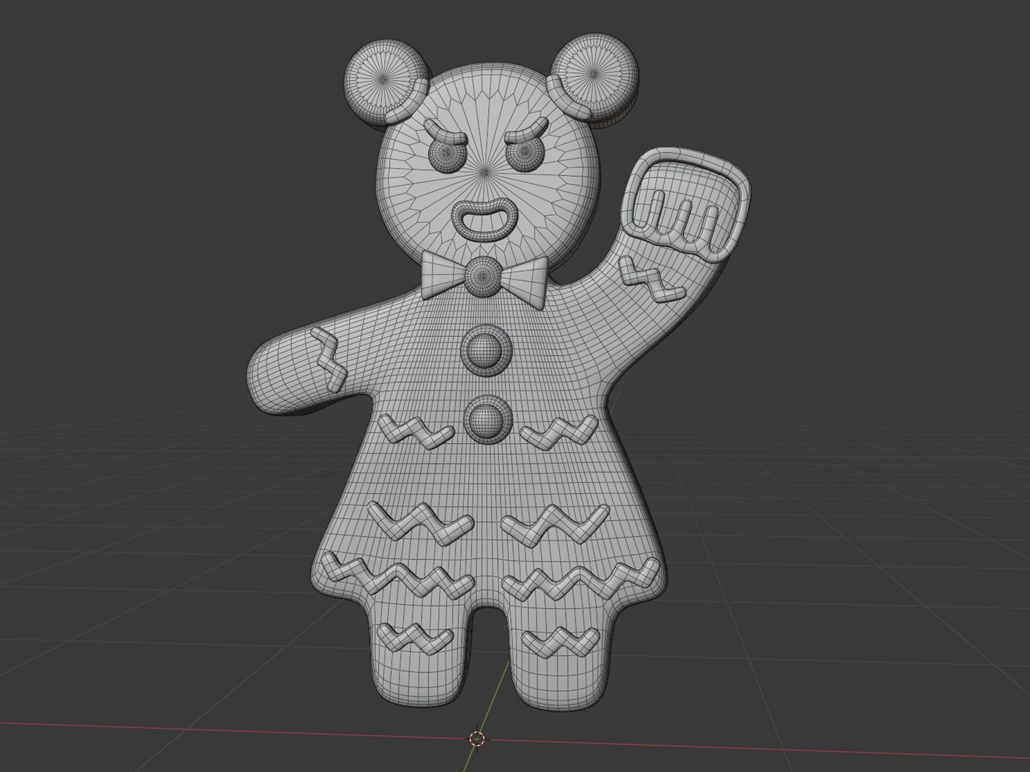 Angry Gingerbread Woman 3D Model - TurboSquid 1971129