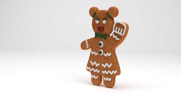 modelo 3d Angry Gingerbread Woman - TurboSquid 1971129