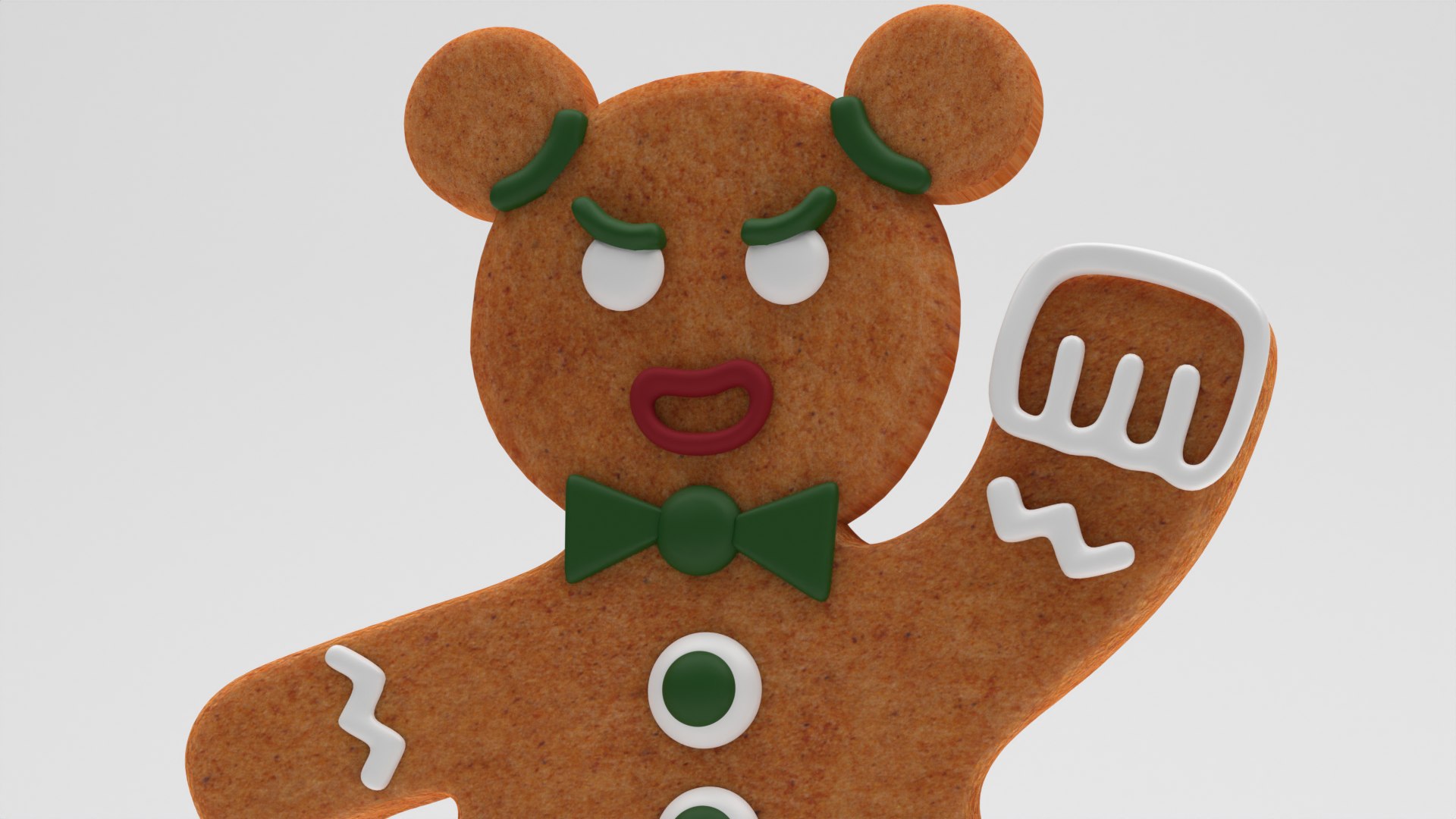 Angry Gingerbread Woman 3D Model - TurboSquid 1971129