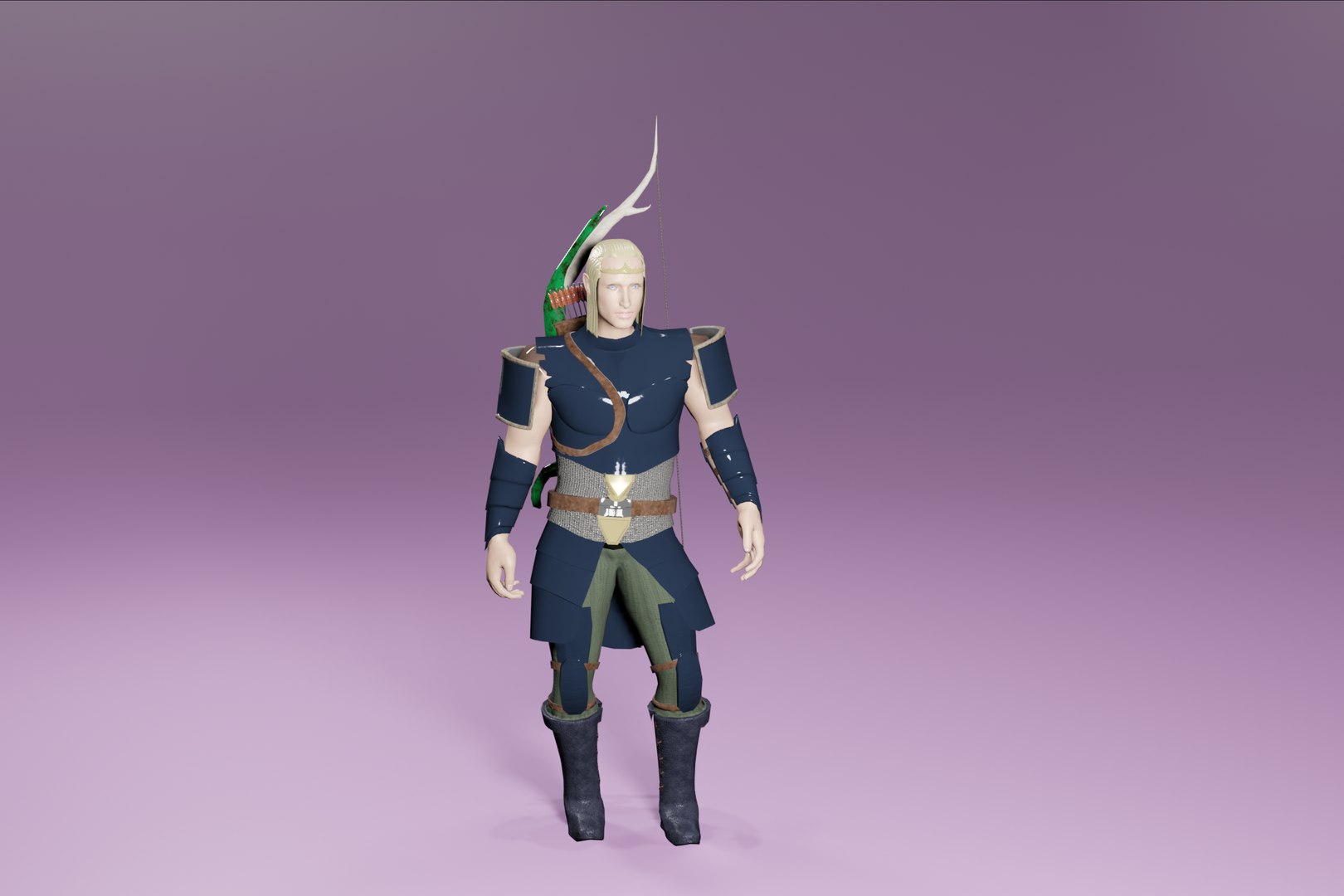 3D Character Bow Model - TurboSquid 1471554