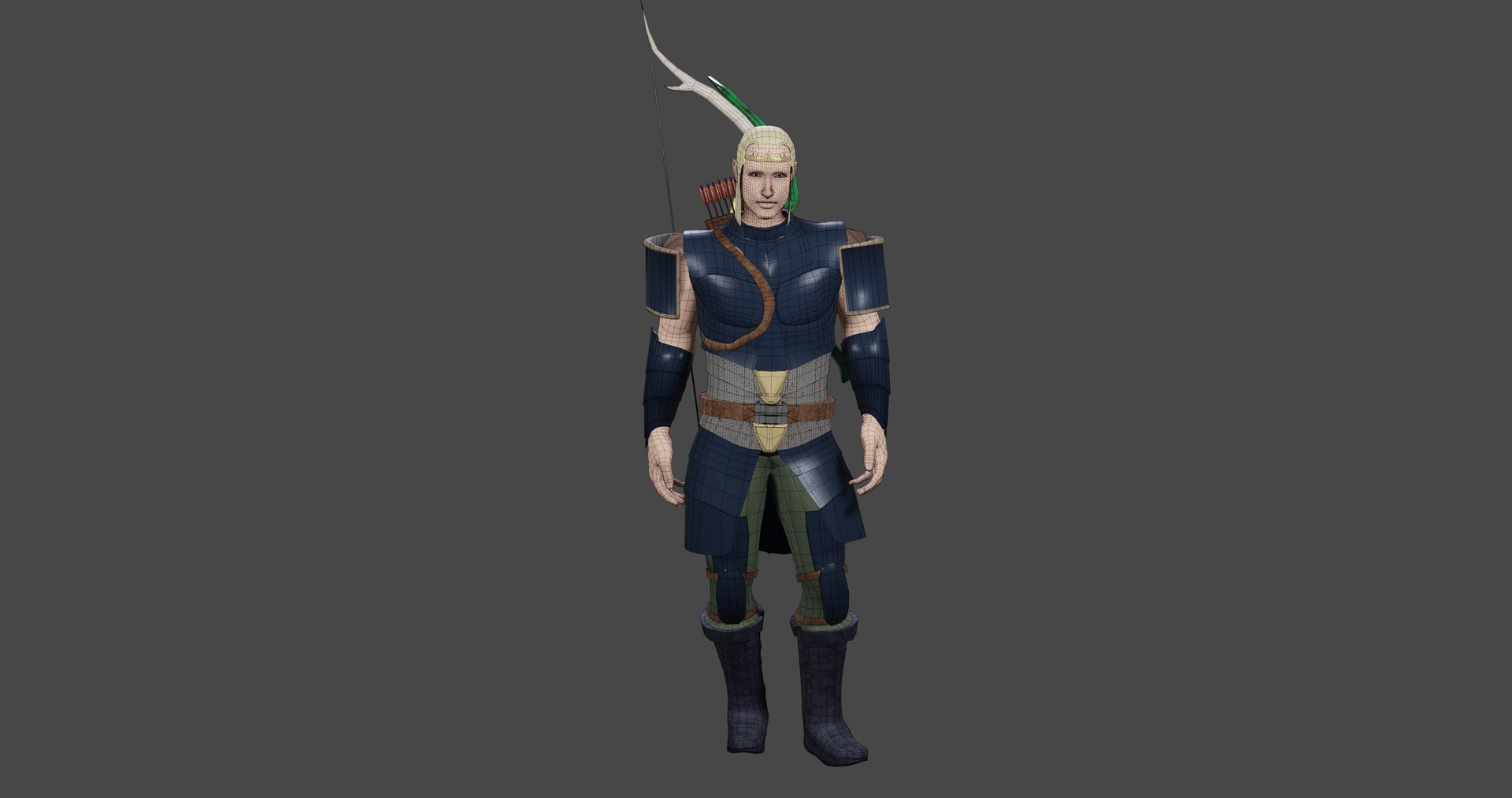 3D Character Bow Model - TurboSquid 1471554