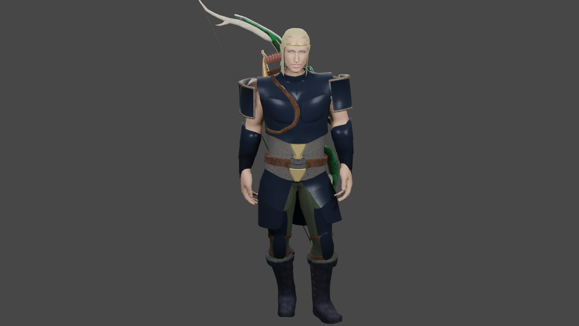 3D Character Bow Model - TurboSquid 1471554