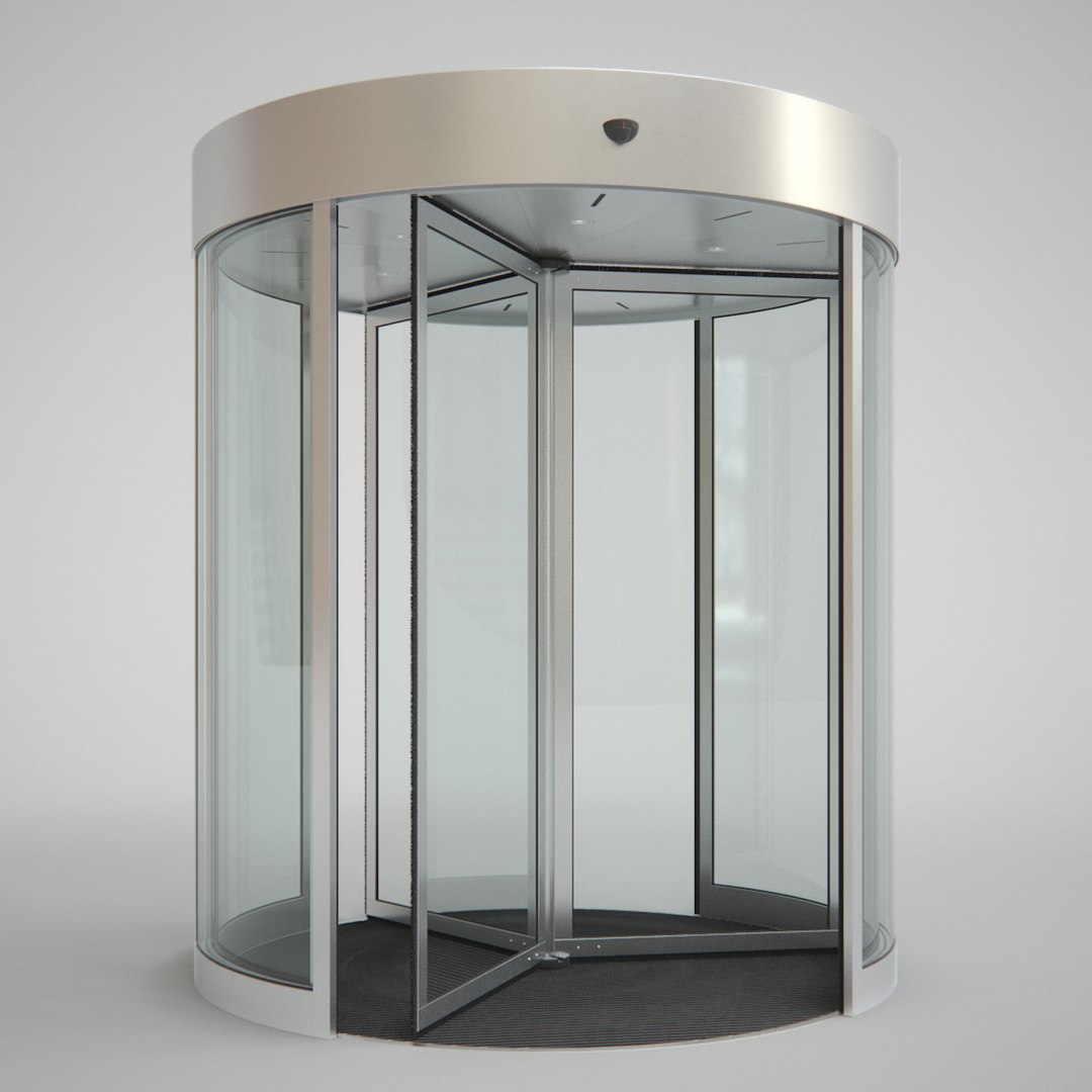 3d model revolving door