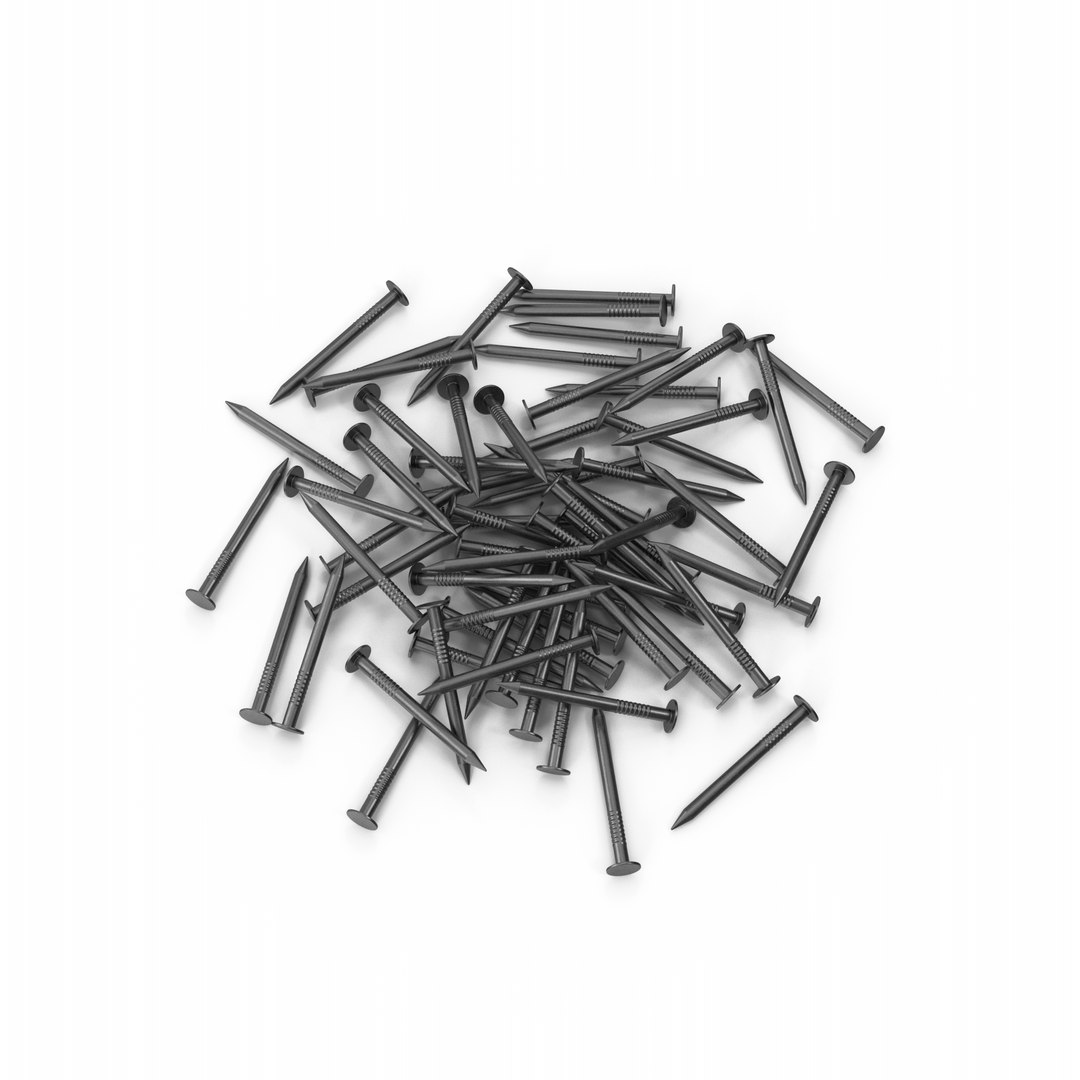 3D Pile Of Metal Nails Model - TurboSquid 2161570