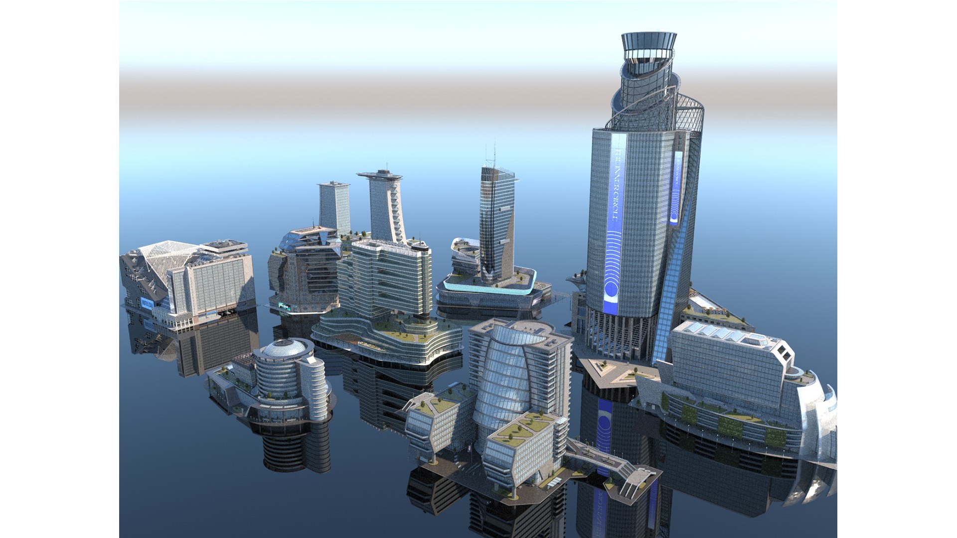 3D Future Tower 2 - TurboSquid 2106150