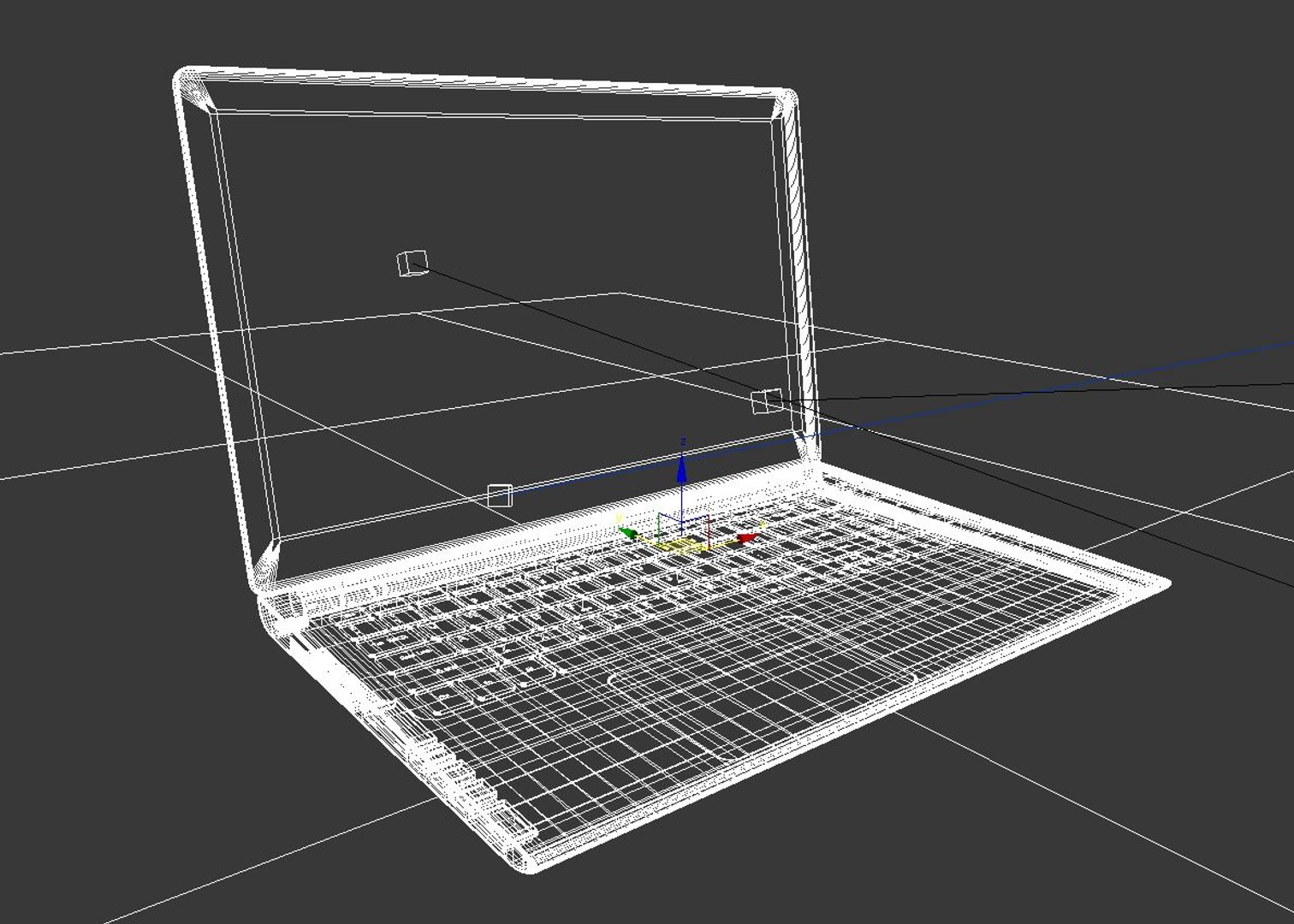 3d Generic Laptop Computer Model