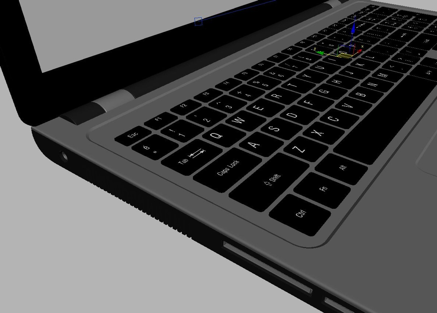 3d Generic Laptop Computer Model