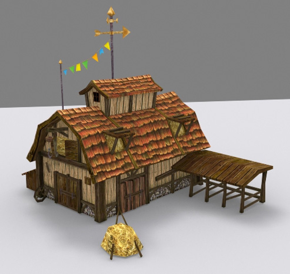 Medieval Fantasy Farmhouse 3d Max