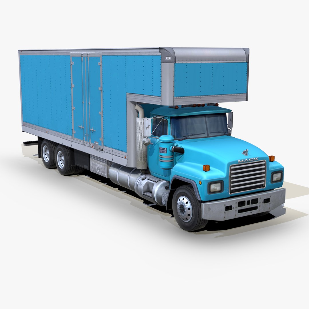 3D Mack RD688S 1997 Box truck s04 model - TurboSquid 2062015
