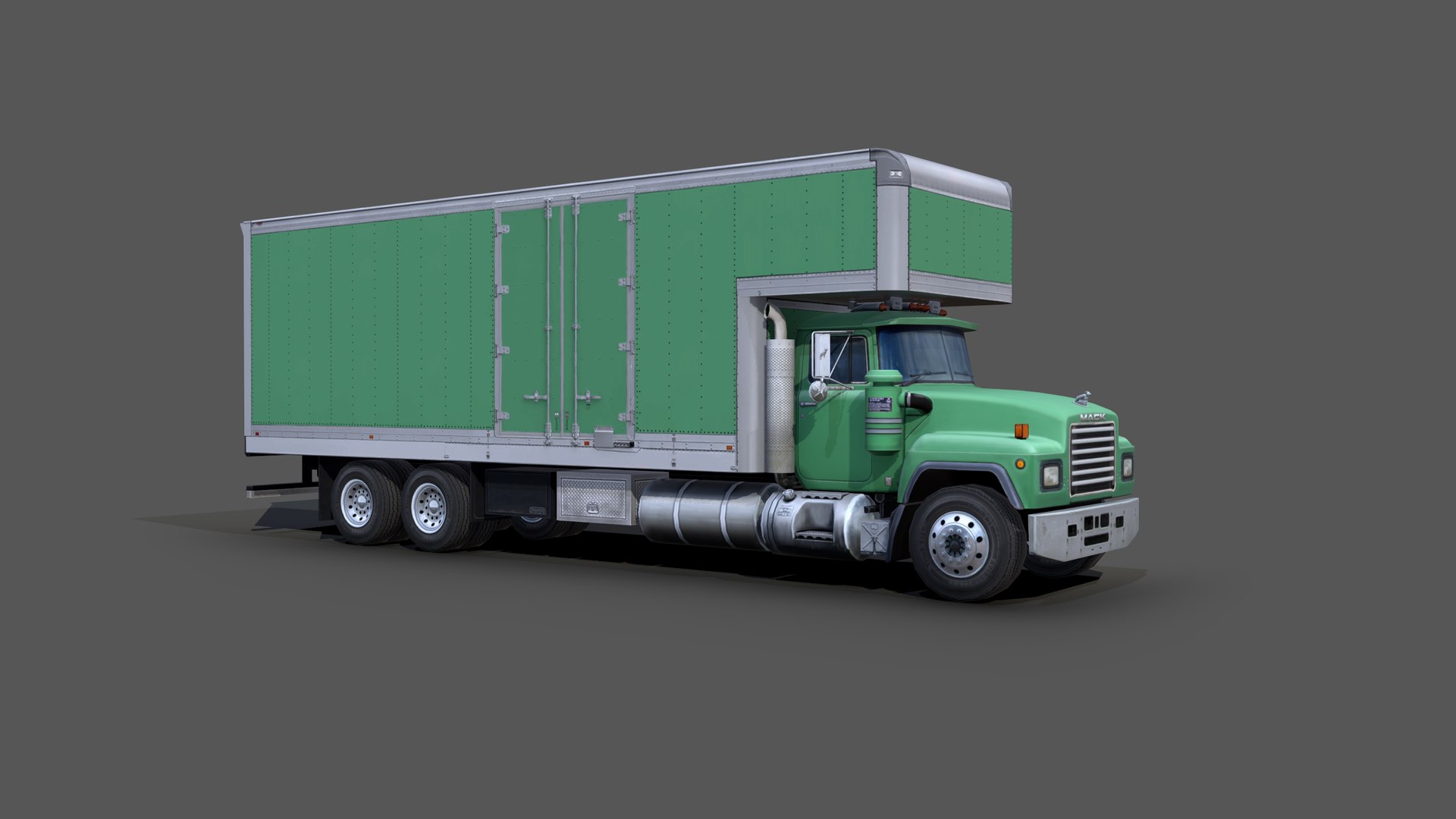 3D Mack RD688S 1997 Box Truck S04 Model - TurboSquid 2062015