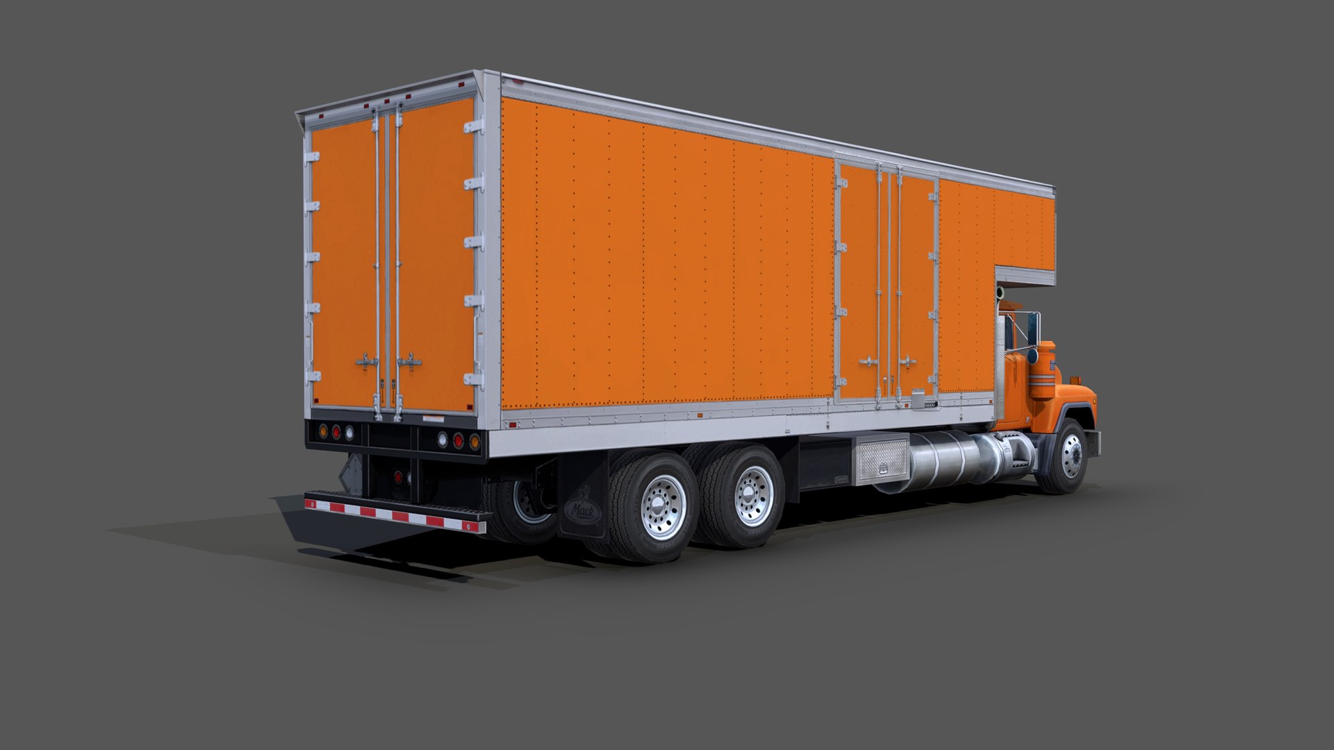 3D Mack RD688S 1997 Box Truck S04 Model - TurboSquid 2062015