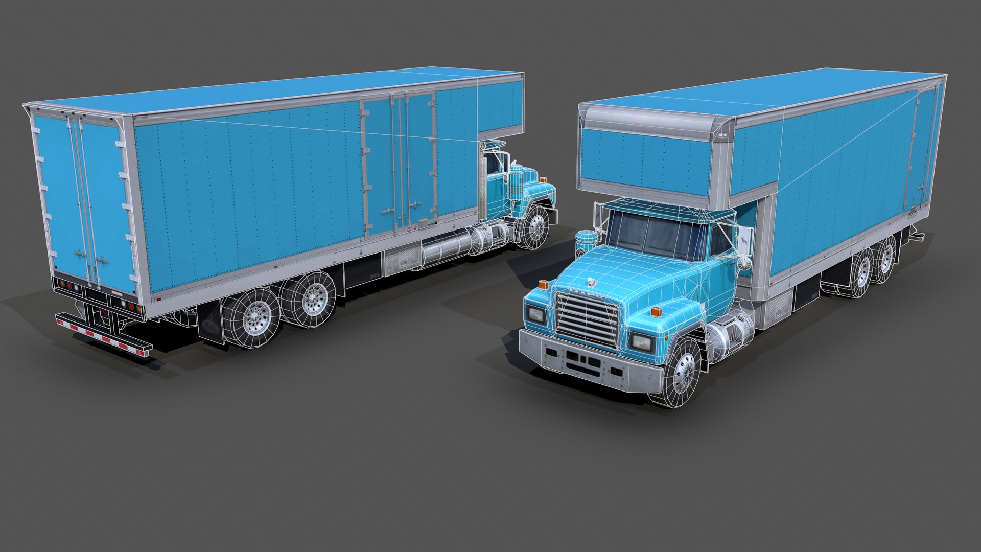 3D Mack RD688S 1997 Box Truck S04 Model - TurboSquid 2062015