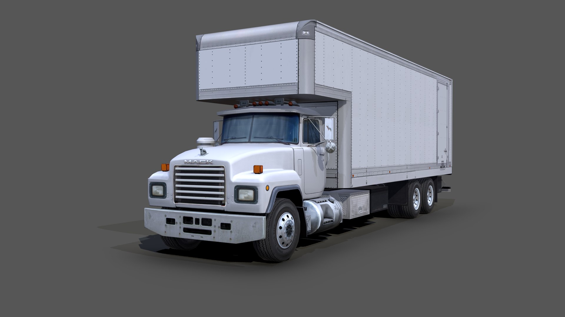 3D Mack RD688S 1997 Box Truck S04 Model - TurboSquid 2062015