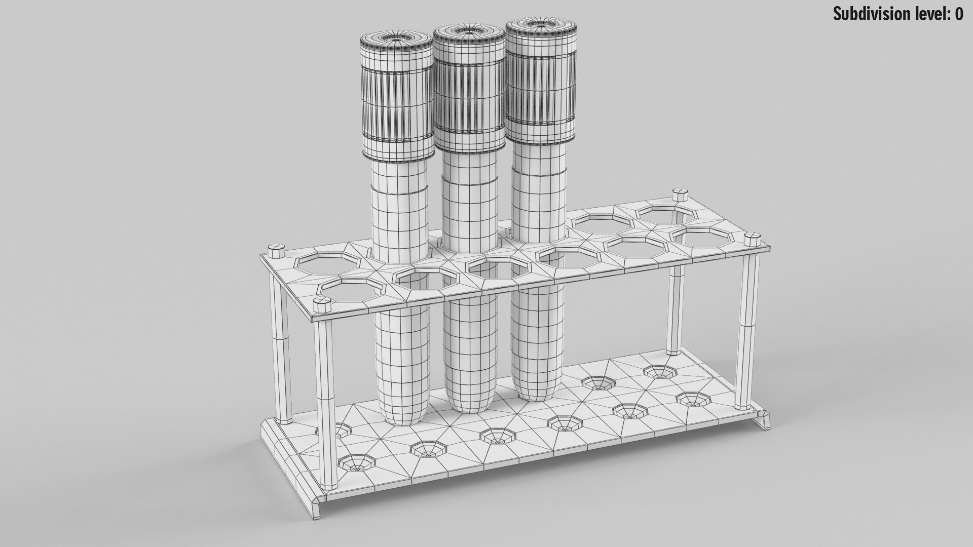 3D Test Tubes Blood Rack Model - TurboSquid 1586924