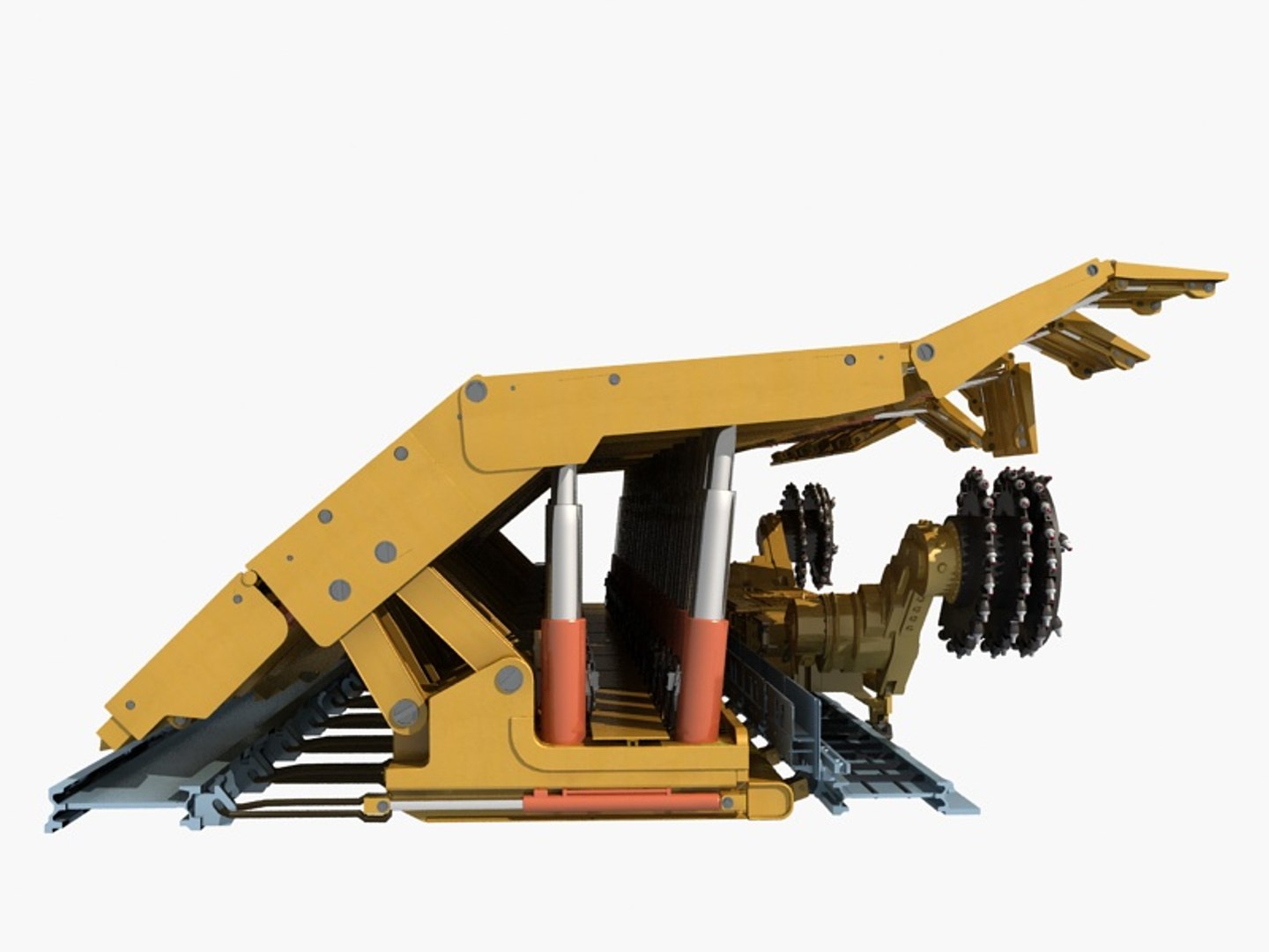 3D Shearer Loader Longwall Mining Model - TurboSquid 1370141