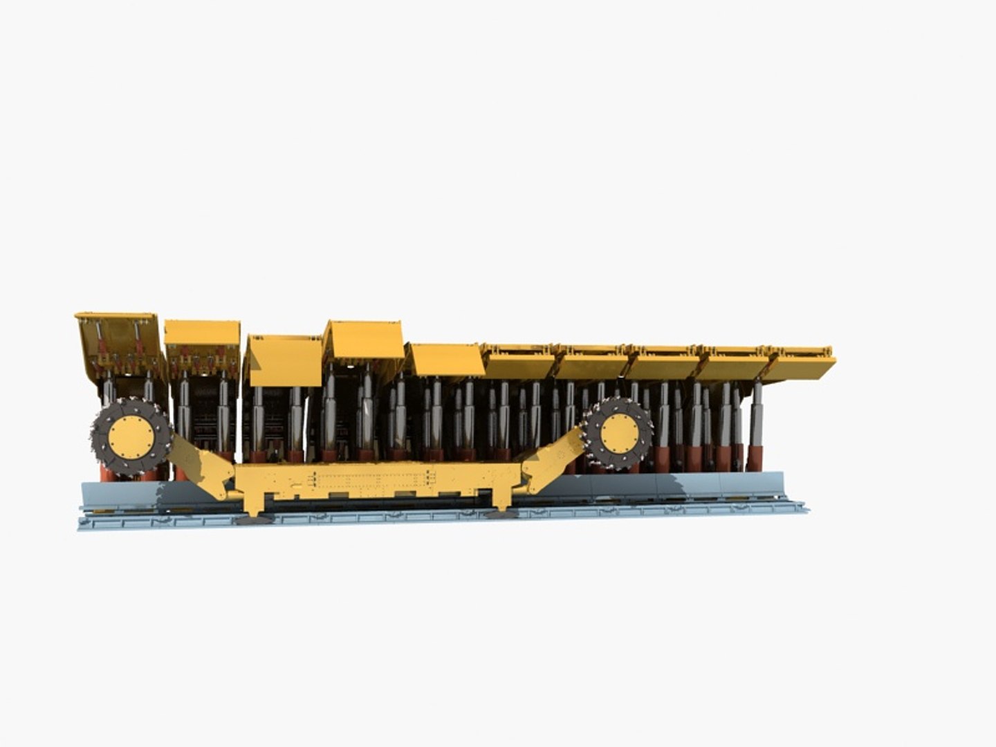 3D Shearer Loader Longwall Mining Model - TurboSquid 1370141