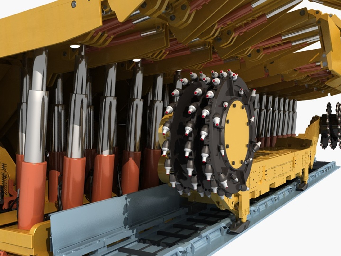 3D Shearer Loader Longwall Mining Model - TurboSquid 1370141