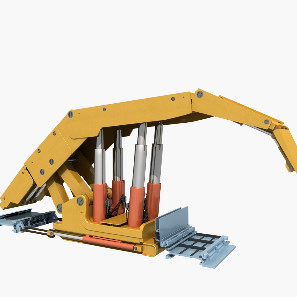 3D shearer loader longwall mining model - TurboSquid 1370141