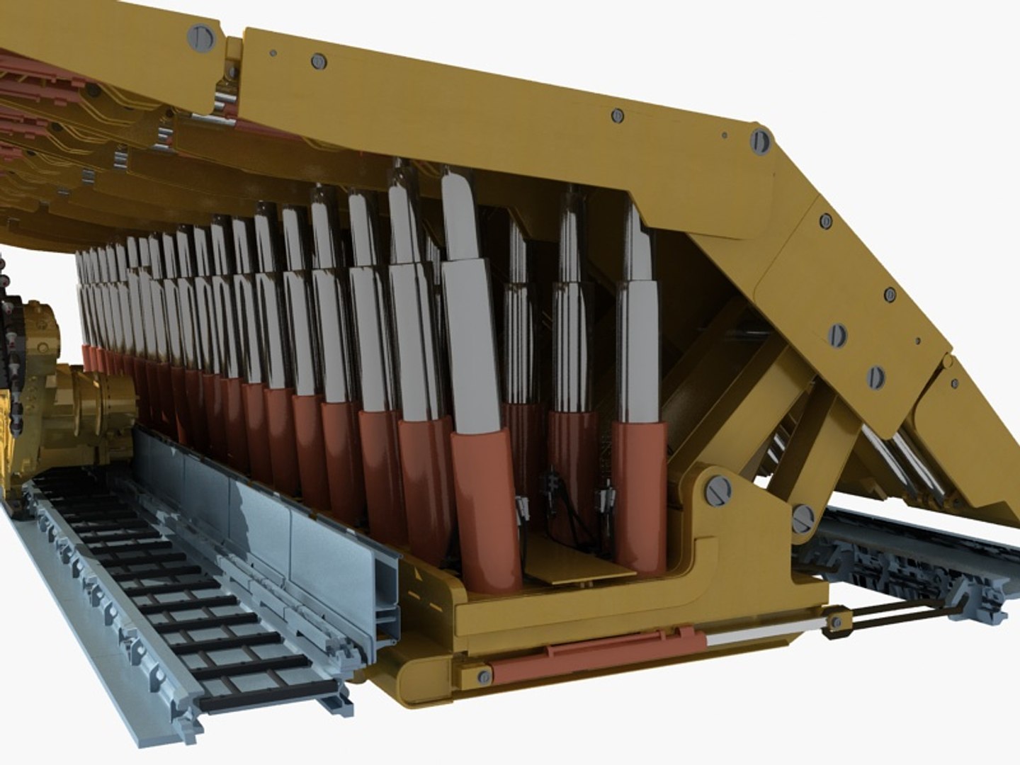 3D Shearer Loader Longwall Mining Model - TurboSquid 1370141