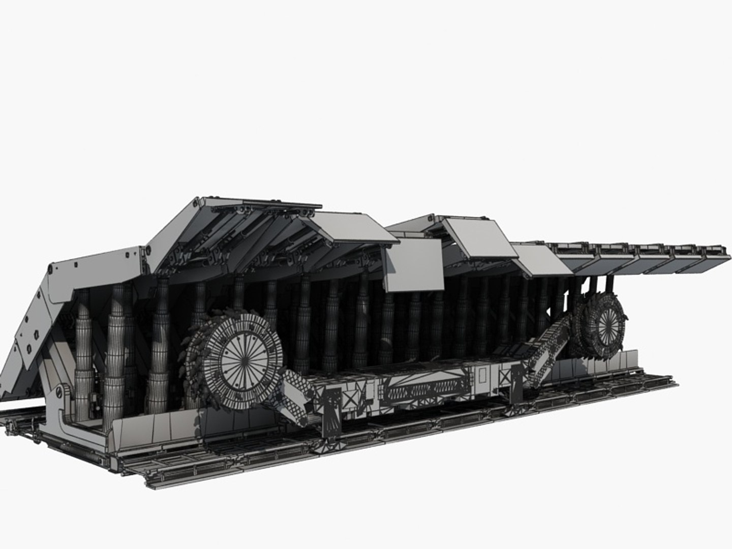 3D Shearer Loader Longwall Mining Model - TurboSquid 1370141