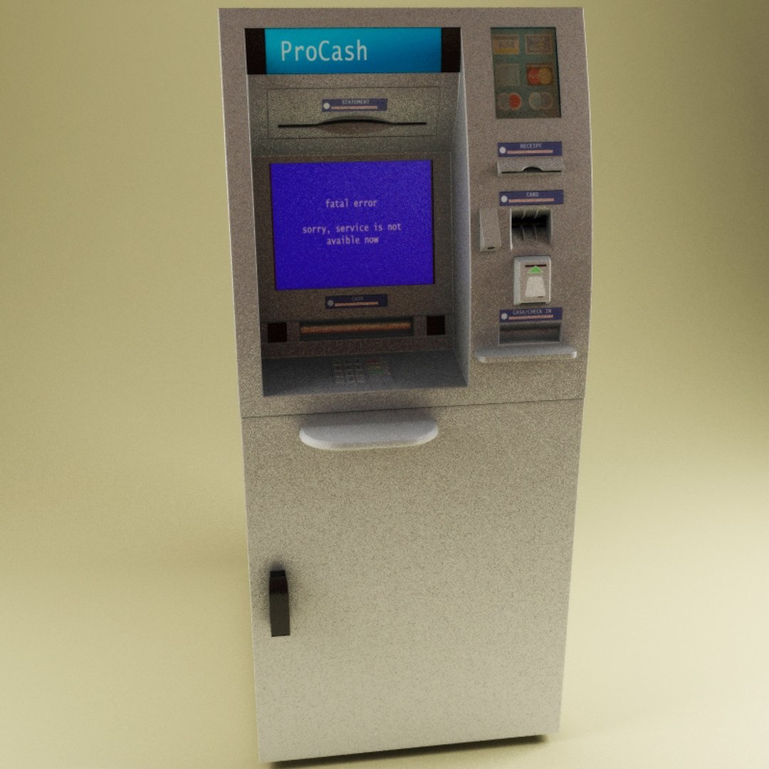 3d 3ds Atm Machine Procash 2100