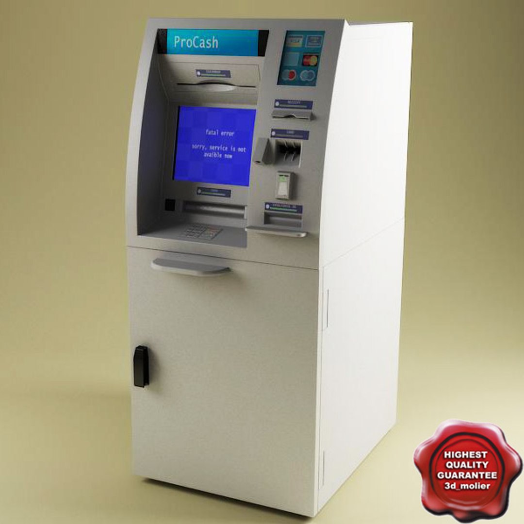 3d 3ds Atm Machine Procash 2100
