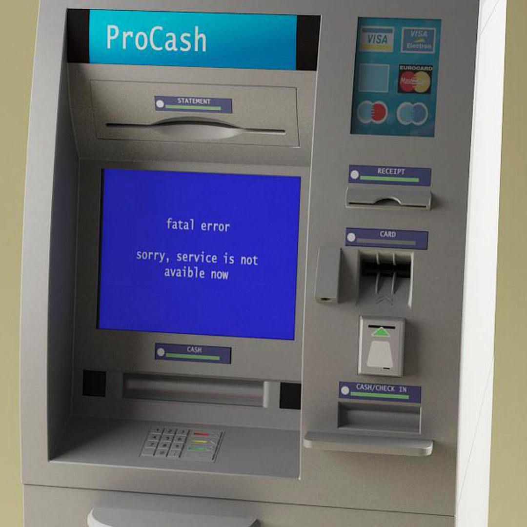 3d 3ds Atm Machine Procash 2100