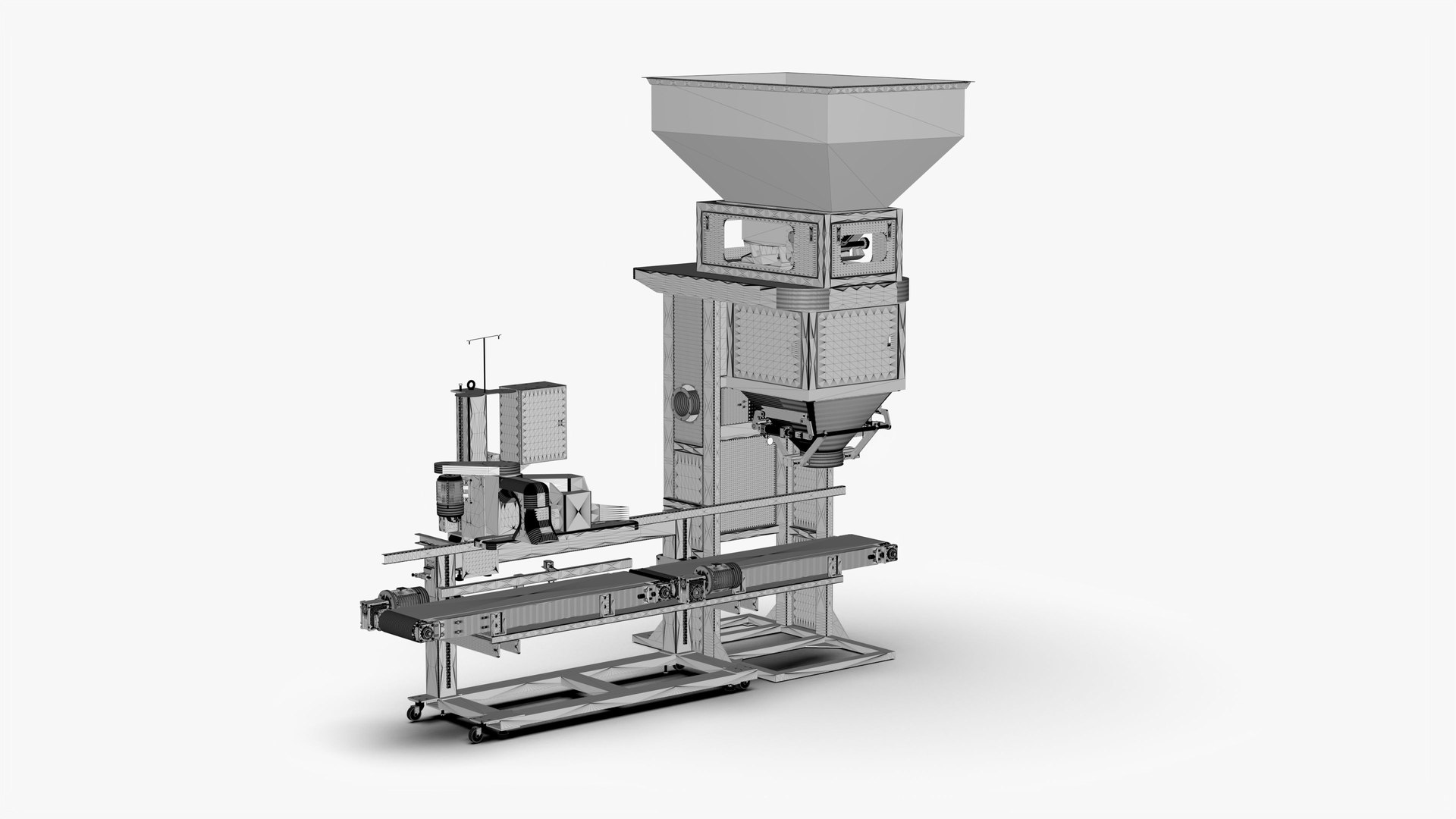 Automatic Quantitative Packaging Scale Machine 3D model - TurboSquid ...