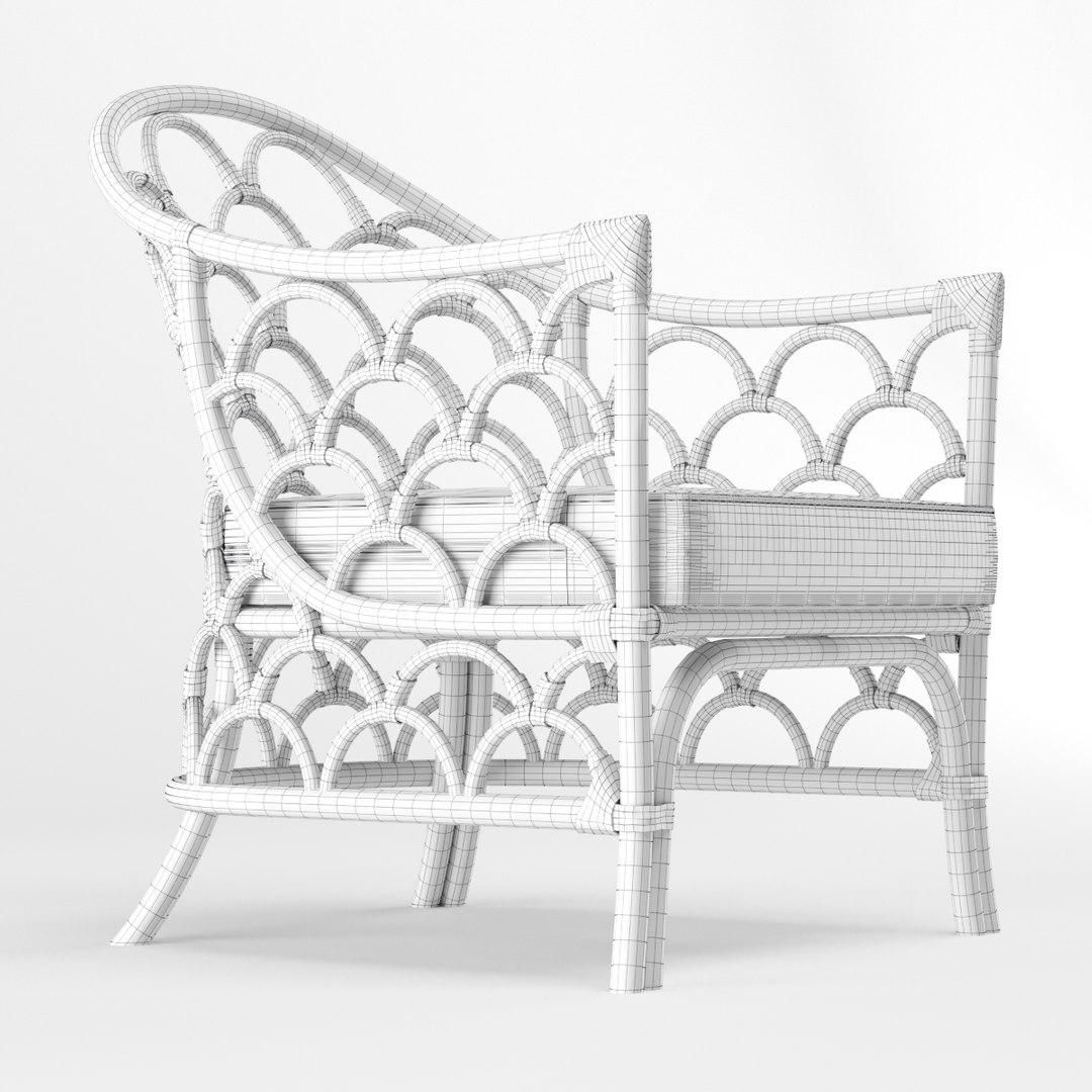 Arm chair panama 3D model - TurboSquid 1304501